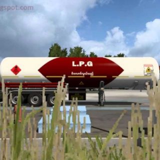 LPG-Gastank-Skin 2 für SCS-Gastank von Player Thurein v1.0 ETS2 - ETS2 / ATS Mod