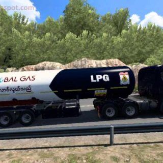 LPG-Gastank-Skin 3 für SCS-Gastank von Player Thurein v1.0 ETS2 - ETS2 / ATS Mod