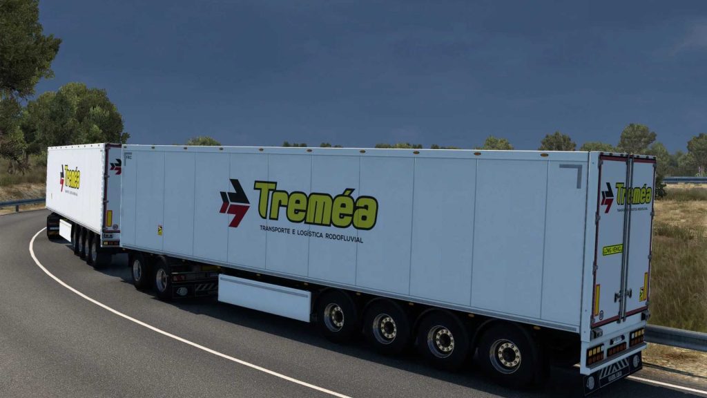 SKIN TREMEA SCS BOX TRAILER 1,0 1,40 1,47 ETS2 - ETS2 / ATS Mod