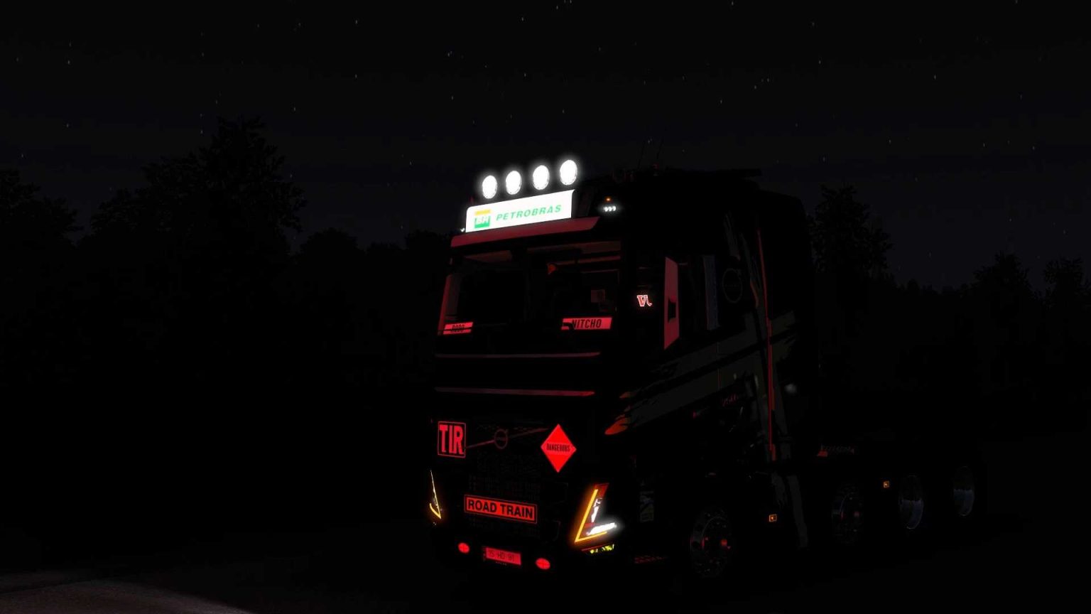 LIGHTBOX PETROBRAS VOLVO FH 2022 SANAX 1.0 1.47 ETS2 - ETS2 / ATS Mod