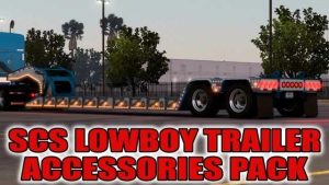 SCS Lowboy Trailer Zubehörpaket v1.0 1.47 ATS - ETS2 / ATS Mod