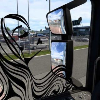 Scania S & R Girl Aufkleber 1.48 ETS2 - ETS2 / ATS Mod