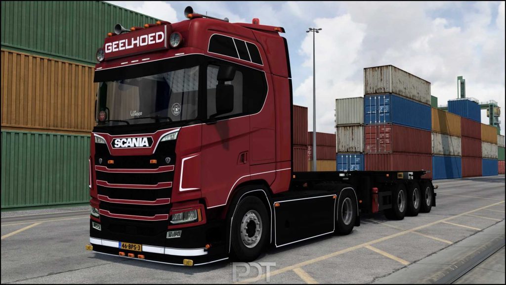 Scania S450 + Anhänger Geelhoed 1.47 ETS2 - ETS2 / ATS Mod
