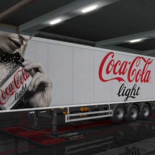 Coca-Cola Light Trailer 1.48 ETS2 - ETS2 / ATS Mod