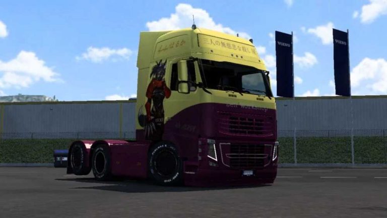 Pendragon Volvo FH9 Ninja Girl Skin von Zen Workshop 1.48 ETS2 - ETS2 ...