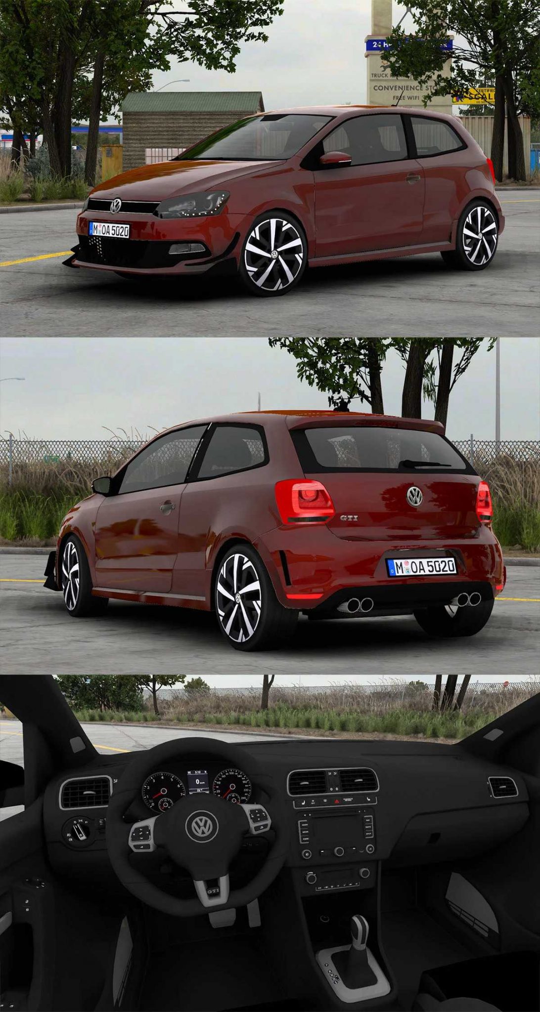 Volkswagen Polo GTI Mk5 v4.7 1.48 ATS - ETS2 / ATS Mod