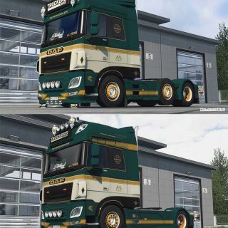 DAF XF Euro 6 Changeable Mehrfarbige Haut – Glanz & Matt 1,48 ETS2 ...