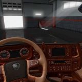 Scania S Wood Interior v1.48 ETS2 - ETS2 / ATS Mod