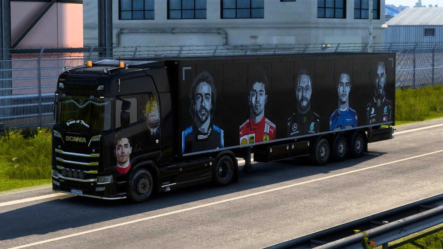 F1-Treiber-Skin-Paket v1.6 1.48 ETS2 - ETS2 / ATS Mod