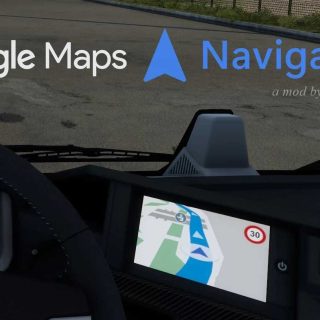 Google Maps Navigation v2.9.1 ETS2 - ETS2 / ATS Mod