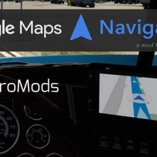Google Maps-Navigationspaket für ProMods Canada v1.6 ATS - ETS2 / ATS Mod
