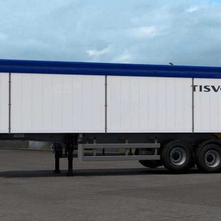 Tisvol Tipper Trailer Addon von Kast v1.1.3 1.48.x ETS2 - ETS2 / ATS Mod