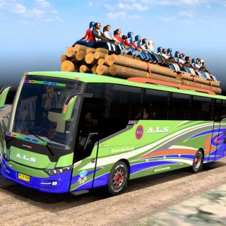Bus-Mod mit Passagieren auf dem Dach 1.40 bis 1.49 ETS2 - ETS2 / ATS Mod