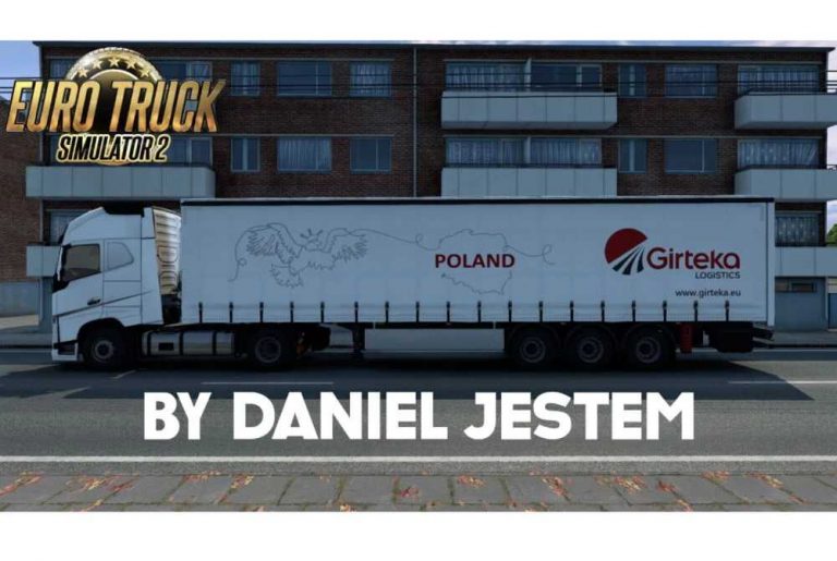 Girteka POLAND Trailer von Daniel Jestem v1.0 ETS2 - ETS2 / ATS Mod