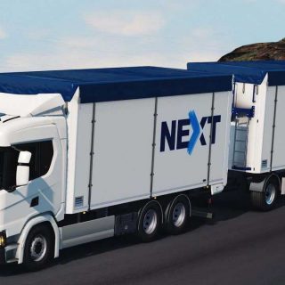 Knapen K100 Tandem Addon v1.2.2 1.49 ETS2 - ETS2 / ATS Mod