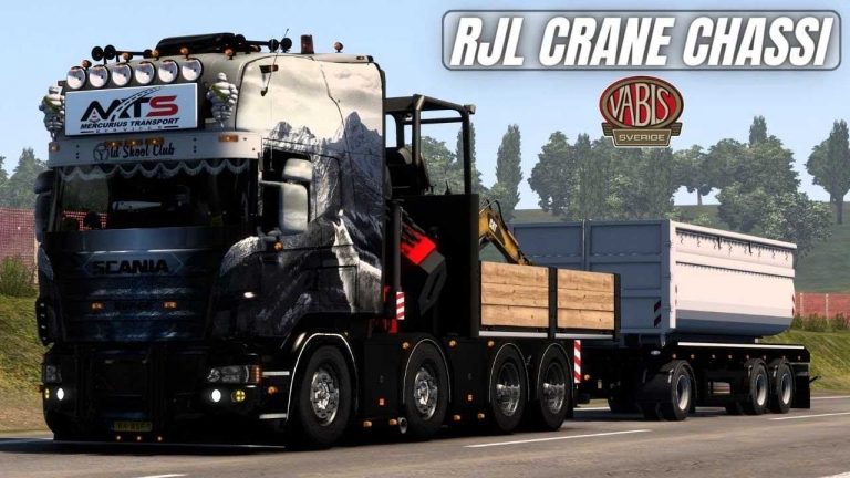 Noxa Custom Modding RJL Crane Chassis 1.49 ETS2 - ETS2 / ATS Mod