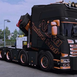 Noxa Custom Modding RJL Crane Chassis 1.49 ETS2 - ETS2 / ATS Mod