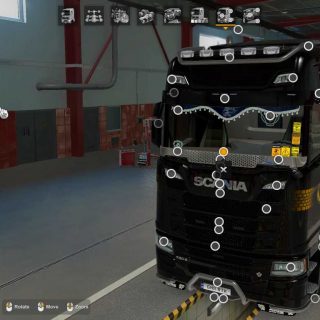 Scania Windows Sticker Pack v0.1 ETS2 - ETS2 / ATS Mod