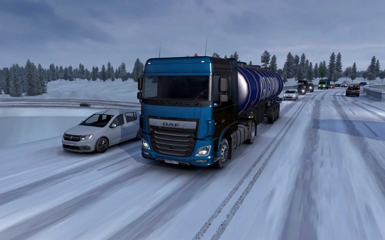 Schönes Winter-Addon für Frosty Winter Weather Mod 7.9 für 1.49x ETS2 ...