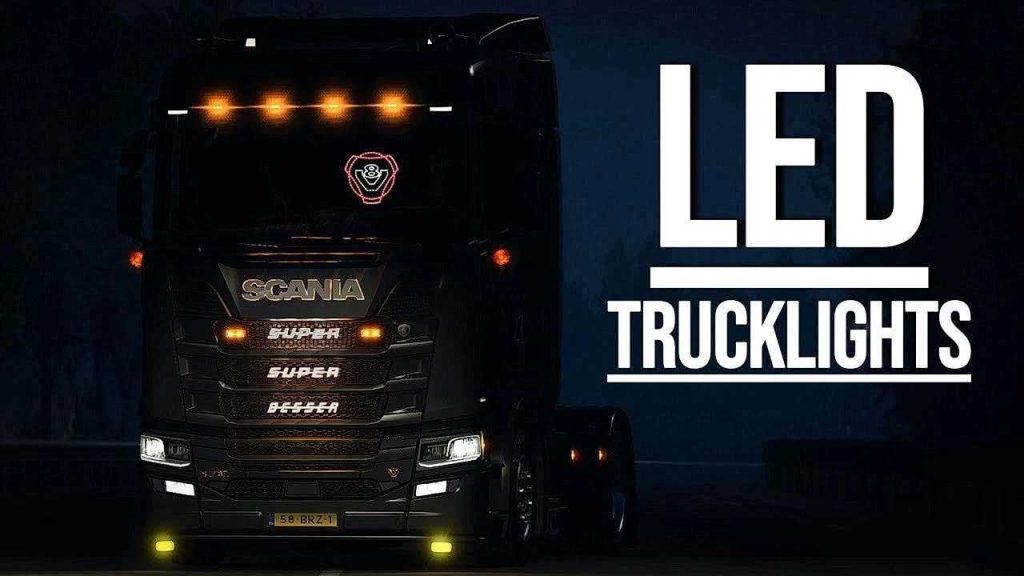 LED-Trucklight v14.0 ETS2 - ETS2 / ATS Mod