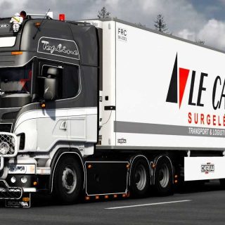 Ludwig Scania R620 V8+Schmitz Trailer v1.49 ETS2 - ETS2 / ATS Mod