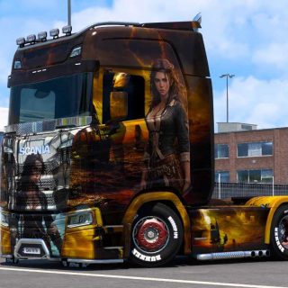 Scania Pirate Woman Skin UPDATE 1.49 ETS2 - ETS2 / ATS Mod