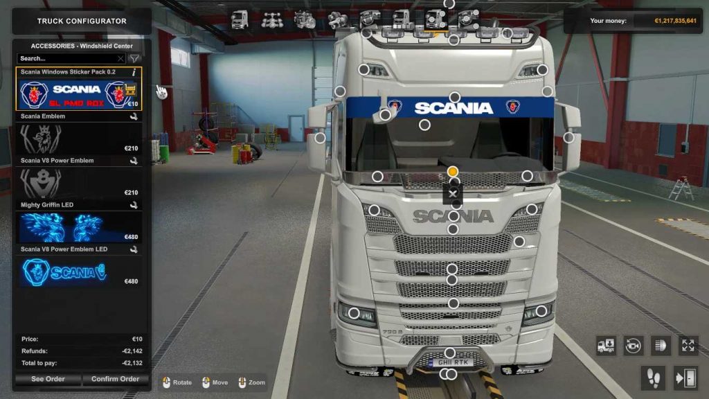 Scania Windows Sticker Pack v0.3 ETS2 - ETS2 / ATS Mod