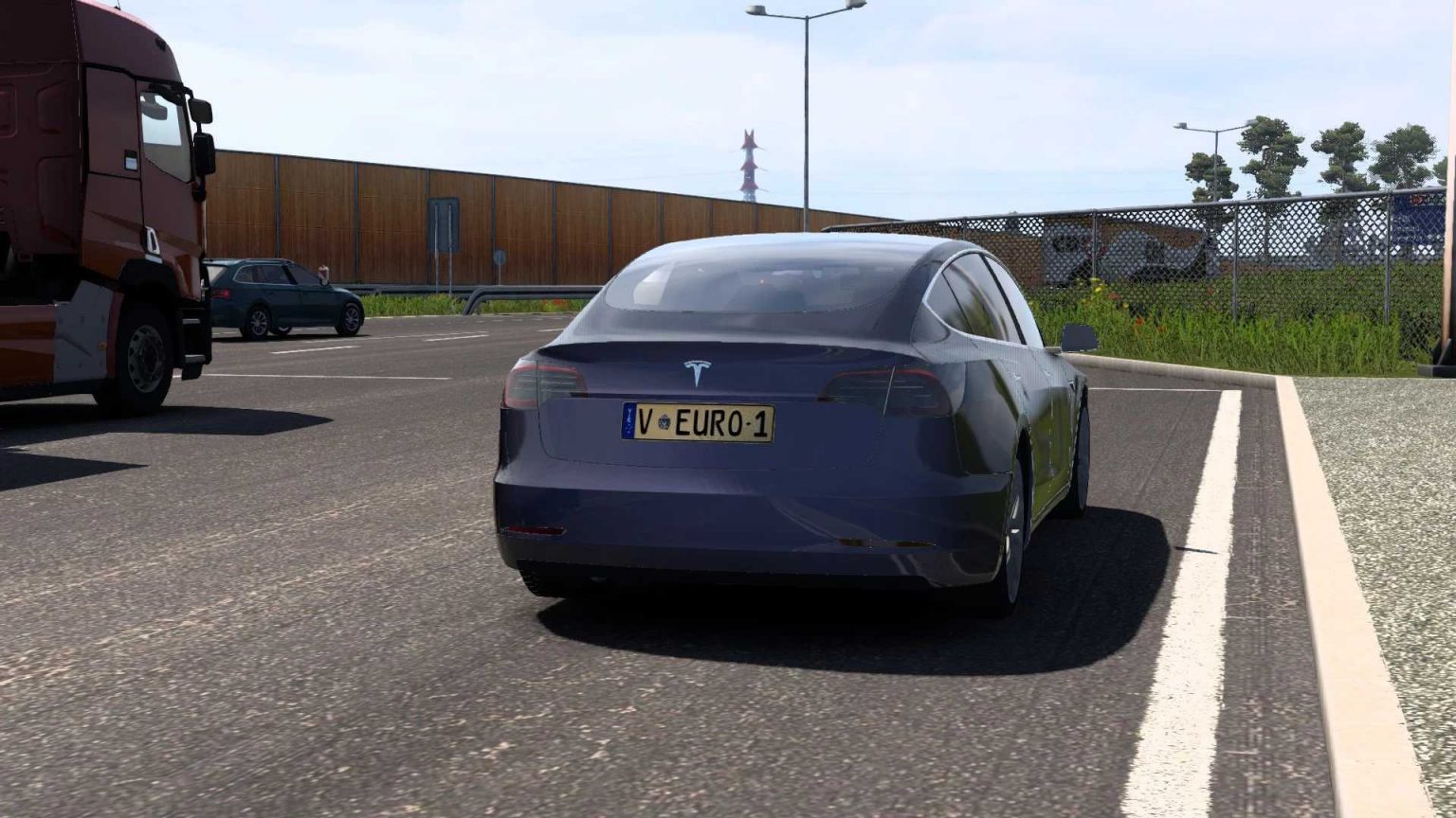 Tesla Model 3 2018 1.49 ETS2 - ETS2 / ATS Mod
