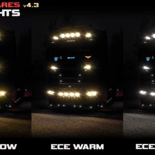 Bessere Flares v4.3 1.49 ETS2 - ETS2 / ATS Mod