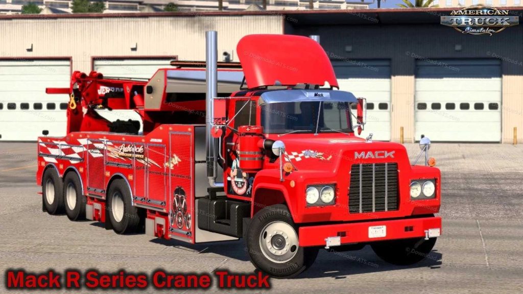 Mack R Series Crane Truck v1.0 1.49.x ATS - ETS2 / ATS Mod