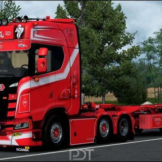 Scania S500 + Trailer Weeda Transport Oldschool Gangsters v1.1 1.49 ETS2 - ETS2 / ATS Mod
