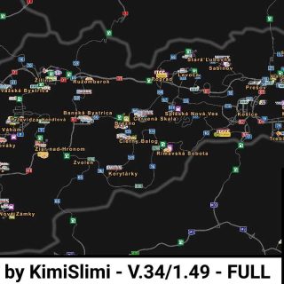 SVK MAP V.34/1.49 – DEMO ETS2 - ETS2 / ATS Mod