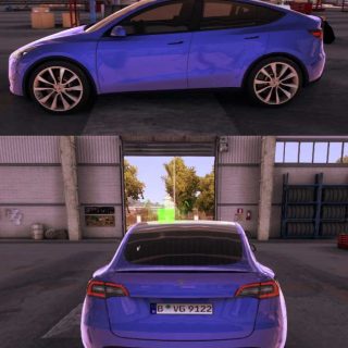 Tesla Model Y 2022 1,49 ATS - ETS2 / ATS Mod