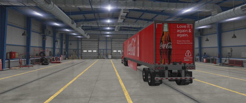 Coca-Cola-Skin für Lt Day Cab und SCS Trailer 53 1,49 ATS - ETS2 / ATS Mod