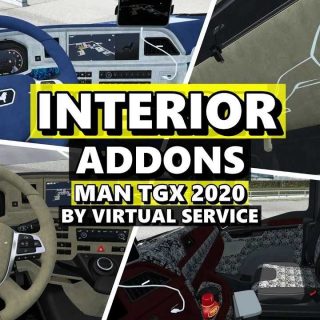 Innenraum-Addons MAN TGX 2020 v1.5 1.49 ETS2 - ETS2 / ATS Mod