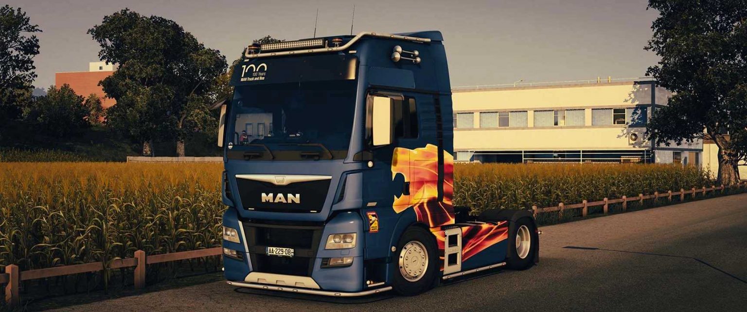 MAN TGX E6 100 Jahre Add-On v1.0 1.49 ETS2 - ETS2 / ATS Mod