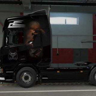 Scania R NG Black Eagle Airbrush-Skin v1.0 ETS2 - ETS2 / ATS Mod