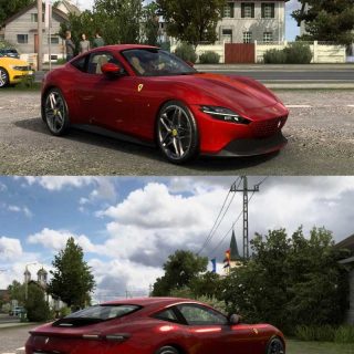 Ferrari Roma Spider v2.3 1.50 ATS - ETS2 / ATS Mod