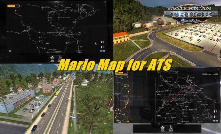 Mario Map v1.50 ATS - ETS2 / ATS Mod