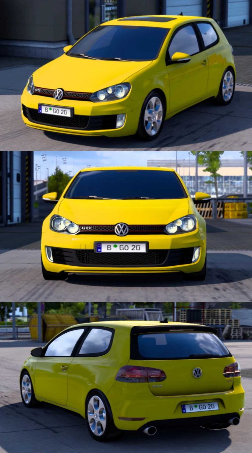 Volkswagen Golf VI GTI 2014 1.3 1.50x ETS2 - ETS2 / ATS Mod