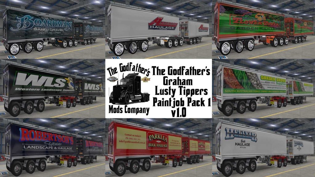 Der Pate – Graham Lusty Tippers Paintjob Pack v1.0 ATS - ETS2 / ATS Mod