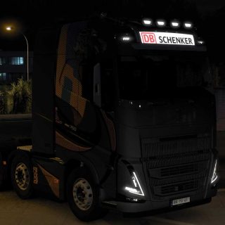 LIGHTBOX DB SCHENKER VOLVO FH 2022 SANAX 10 07 2024 v1.0 1.50 ETS2 - ETS2 / ATS Mod