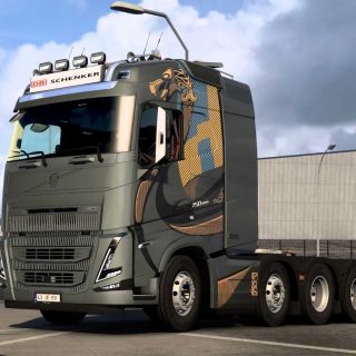 LIGHTBOX DB SCHENKER VOLVO FH 2022 SANAX 10 07 2024 v1.0 1.50 ETS2 - ETS2 / ATS Mod
