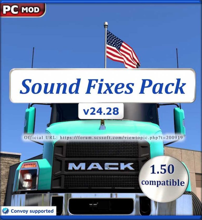 Sound Fixes Pack v24.28 ATS - ETS2 / ATS Mod