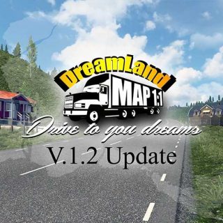 DreamLand-Karte im Maßstab 1:1 v1.2 1.52 ETS2 - ETS2 / ATS Mod