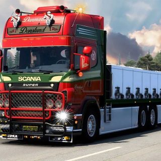 SCANIA R560 DONSLUND + TRAILER v5.3 (FESTE BLINKER) 1.51.x ETS2 - ETS2 / ATS Mod