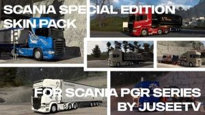 Scania Special Edition Skin Pack für Scania PGR-Serie von JUseeTV v1.52 ...