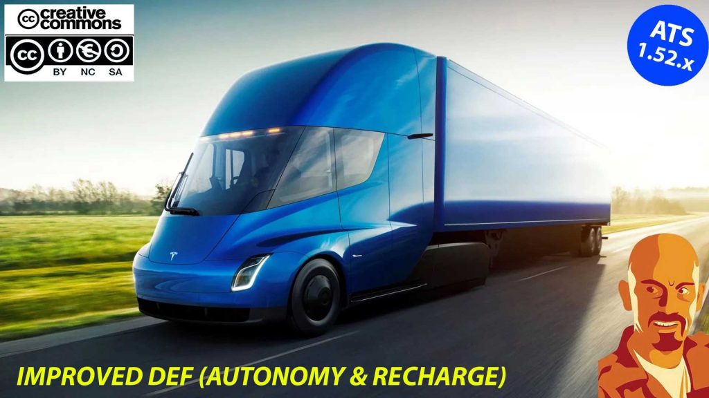 TESLA SEMI TRUCK 2019 VERBESSERTE DEF (AUTONOMIE & AUFLADEN) v1.0 ATS ...