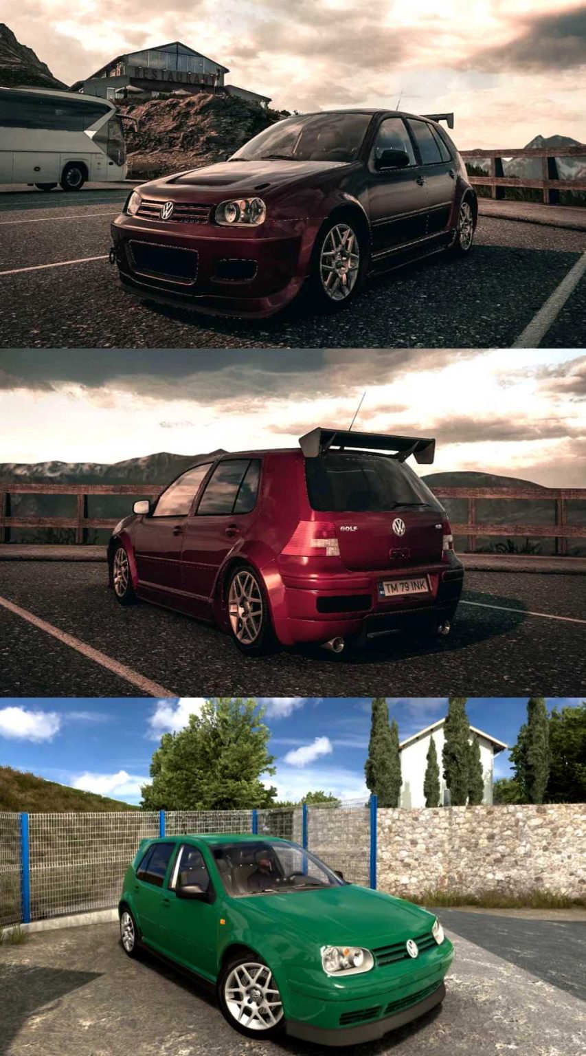 Volkswagen Golf 4 1,9 TDI 1,3 1,52-1,53 ETS2 - ETS2 / ATS Mod