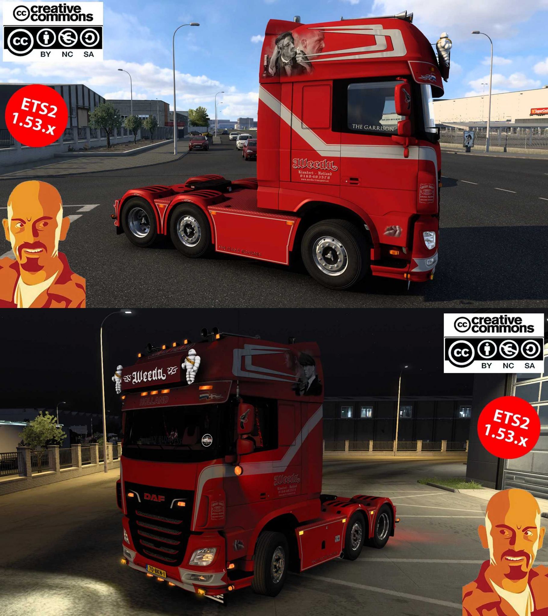 DAF XF 106 480 WEEDA TRANSPORT 1.52-1.53.x ETS2 - ETS2 / ATS Mod